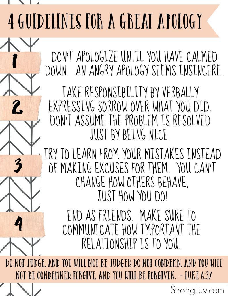 Teaching Children to Ask for Forgiveness: 4 Guidelines to a Great Apology