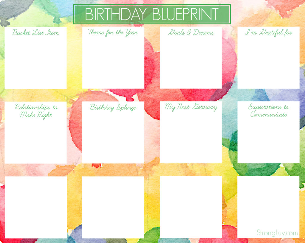 FREE Birthday Blueprint – 8 Simple Ways to Make Your Birthday More ...
